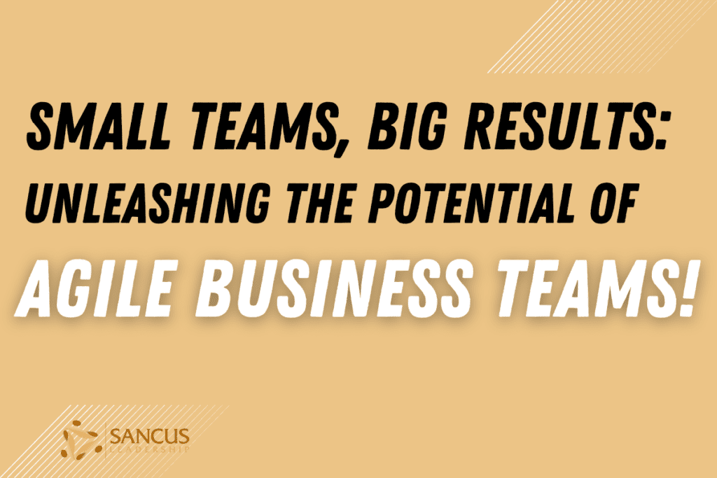 What Is a Small Team in Business? – Sancus Leadership
