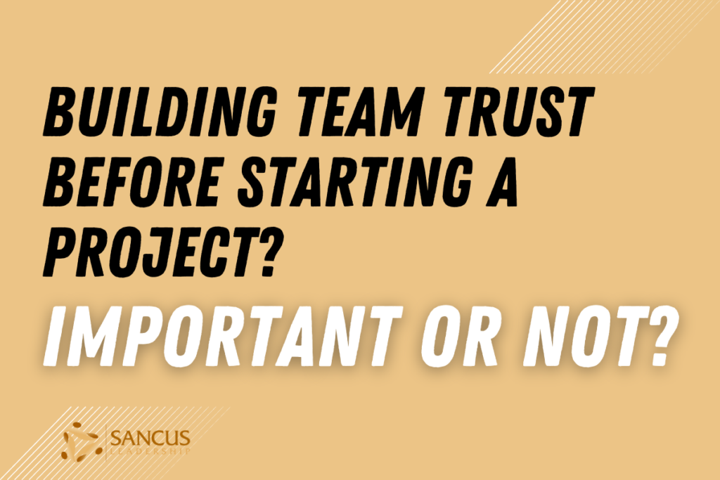 Build Team Trust Before Starting a Project? Important or Not? – Sancus ...